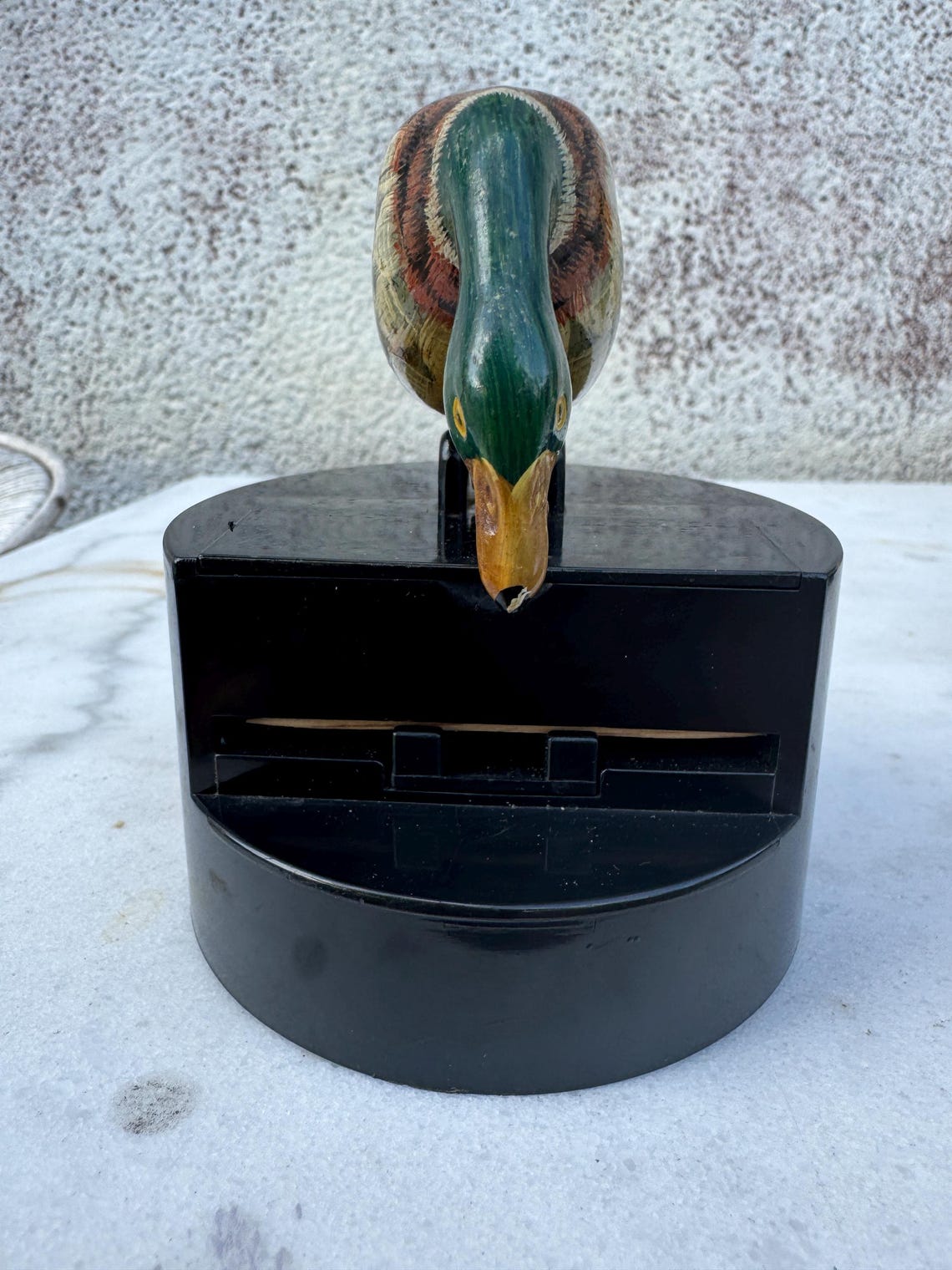 Vintage Duck Toothpick Dispenser - Mechanical Toothpick Holder - Retro ...
