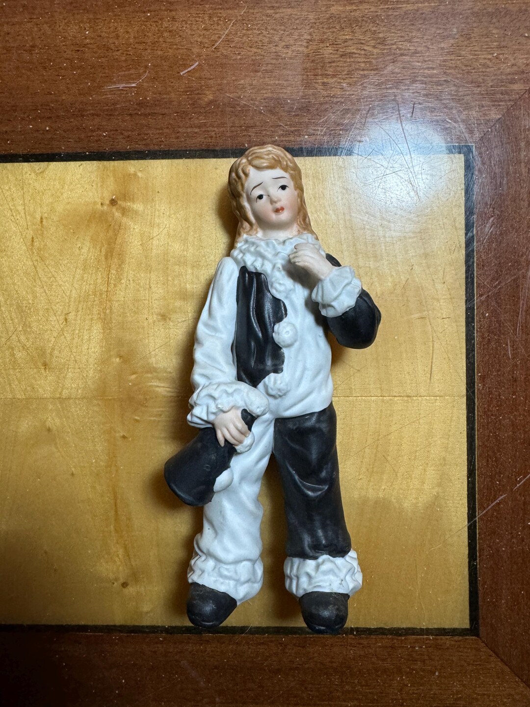 Rare Hand Painted Porcelain Pierrot Figurine - Etsy