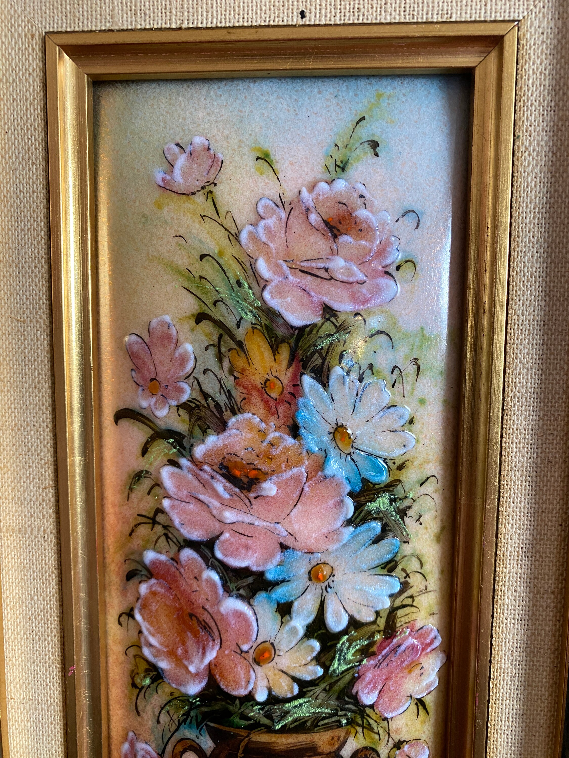 Collectible Rare Enamel Painting, Hand Painted, Signed, Limoges 19x32 ...