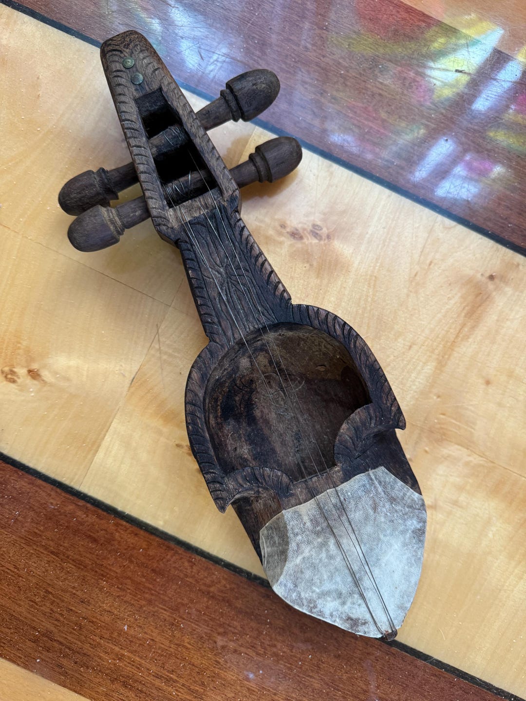 Sarangi Ancient Nepalese Musical Instrument Without Bow Musical Lute ...