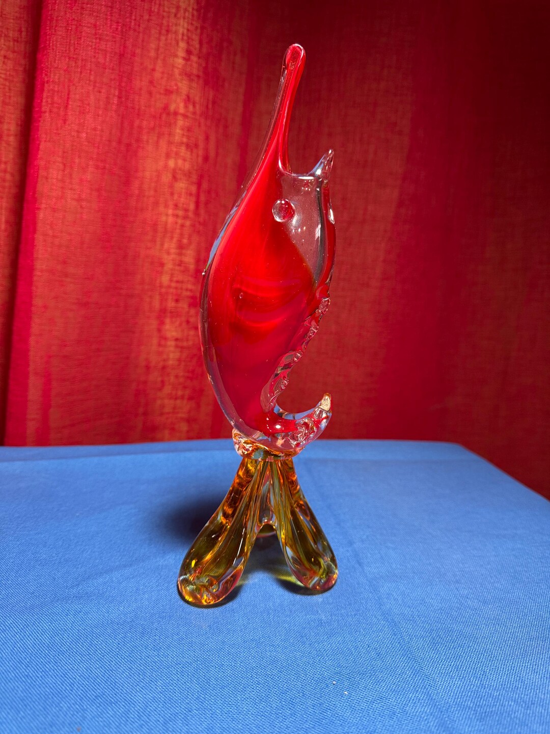 Murano Venetian Glass Vase - Swordfish - Etsy