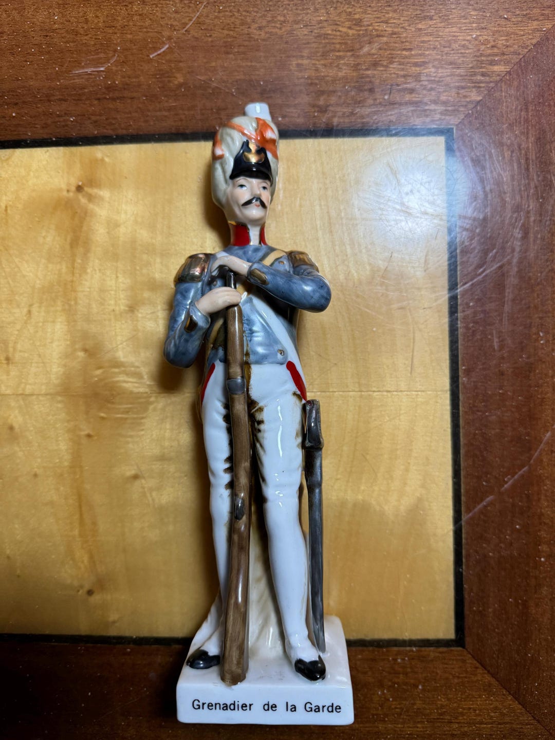 Statue of Grenadier De La Garda Army of Napoleon Porcelain Hand Painted ...