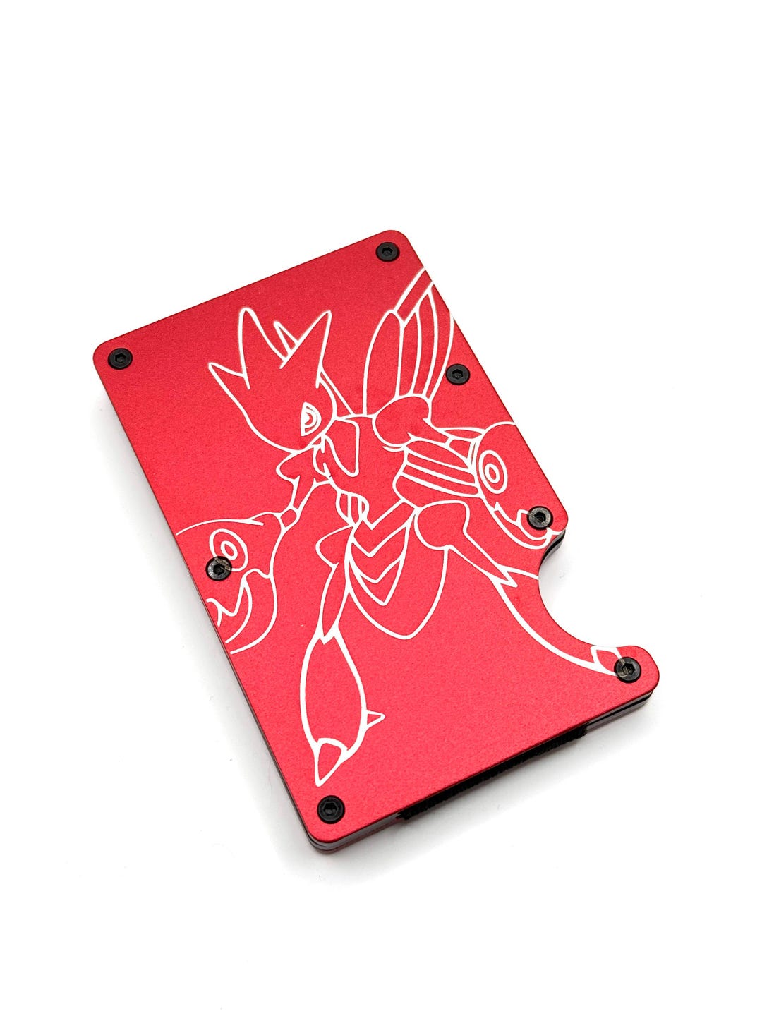 Scizor Pokemon Minimalist Engraved Metal Wallet Men's Wallet Gifts ...