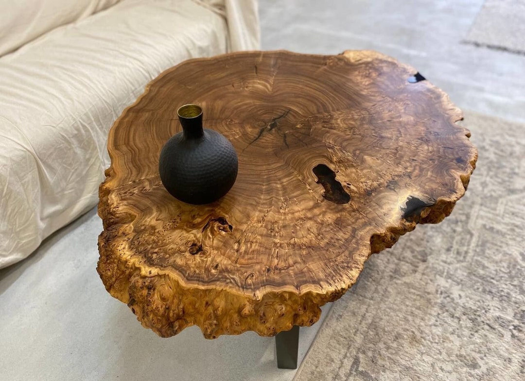 Live Edge Table Epoxy Coffee Table Wood Table - Etsy UK