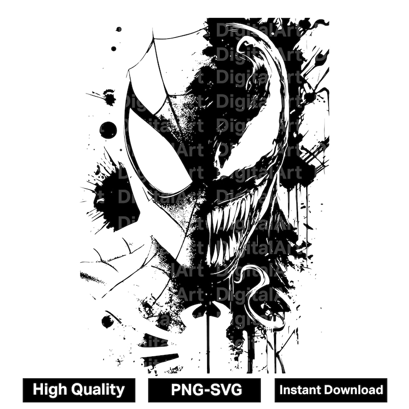Spider Man Ink Drawing - Etsy