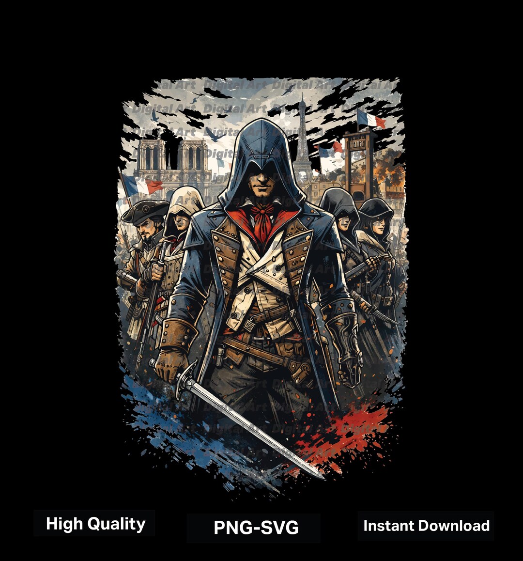 Assassin's Creed Hooded Warrior SVG PNG - Etsy UK