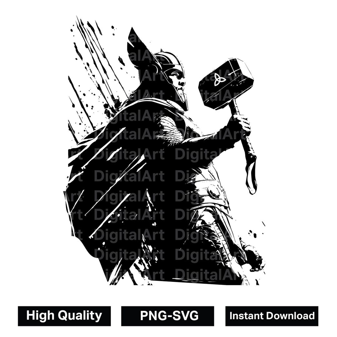 Thor SVG PNG, Avengers Thor Png, Marvel Thor Svg Png, Thor Instant ...
