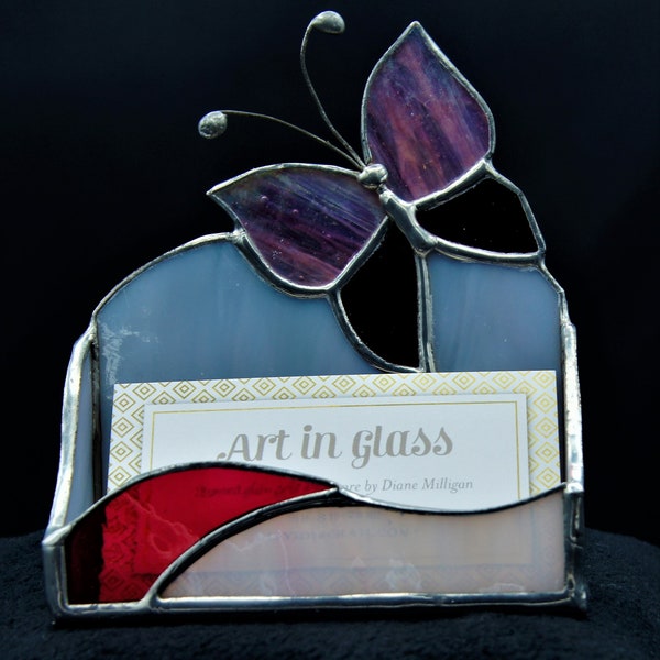 Glass Card Holder - Etsy