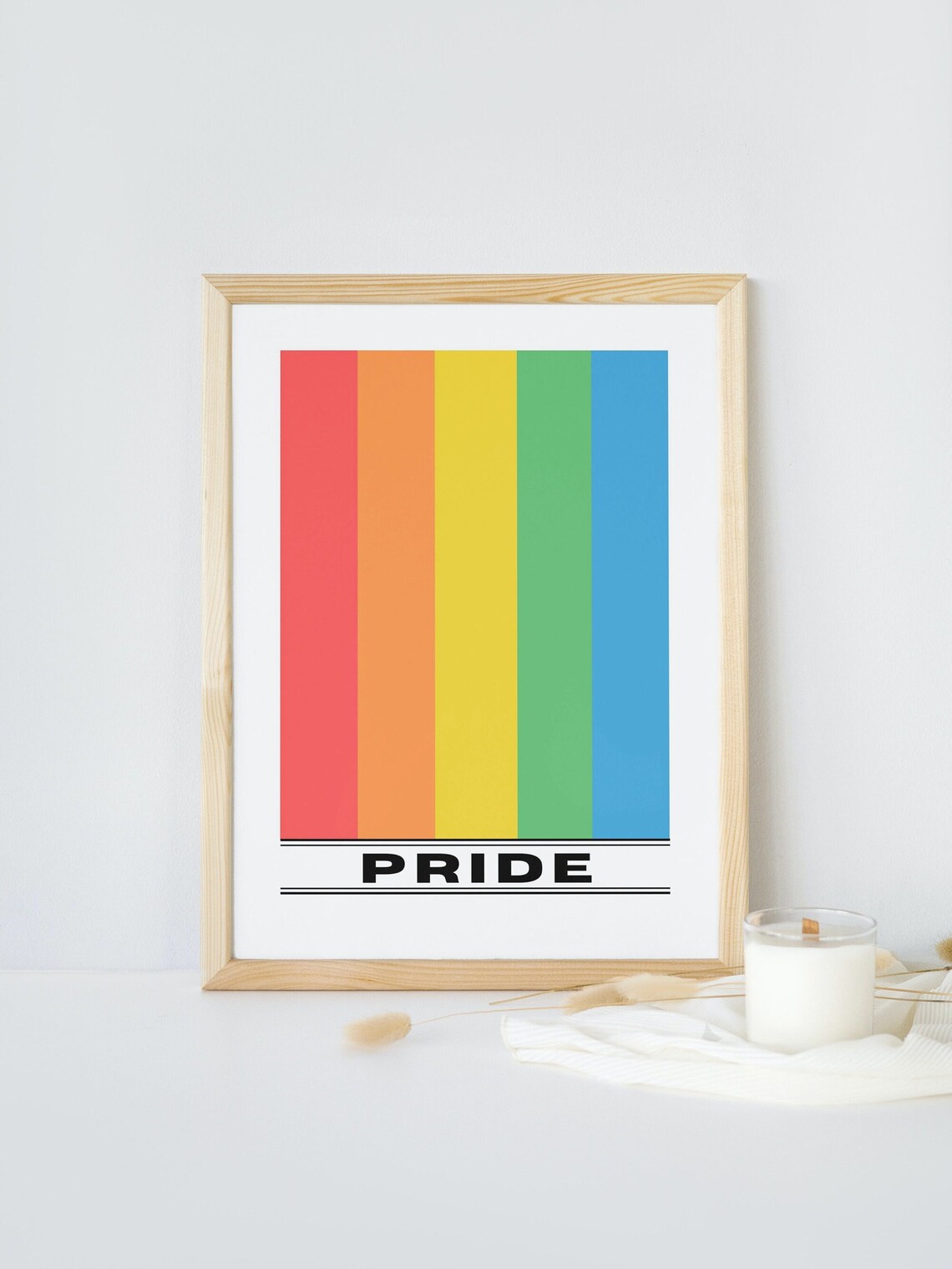 LGBTQ Pride Print / Pride Rainbow Flag Print / Gay Pride - Etsy