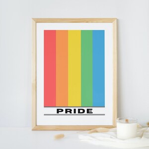 LGBTQ Pride Print / Pride Rainbow Flag Print / Gay Pride - Etsy