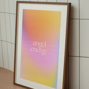 Angel Energy Print / Angel Energy Poster / Angel Energy Wall Art ...