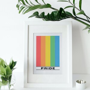 LGBTQ+ Pride Print / Pride Rainbow Flag Print / Gay Pride Prints ...