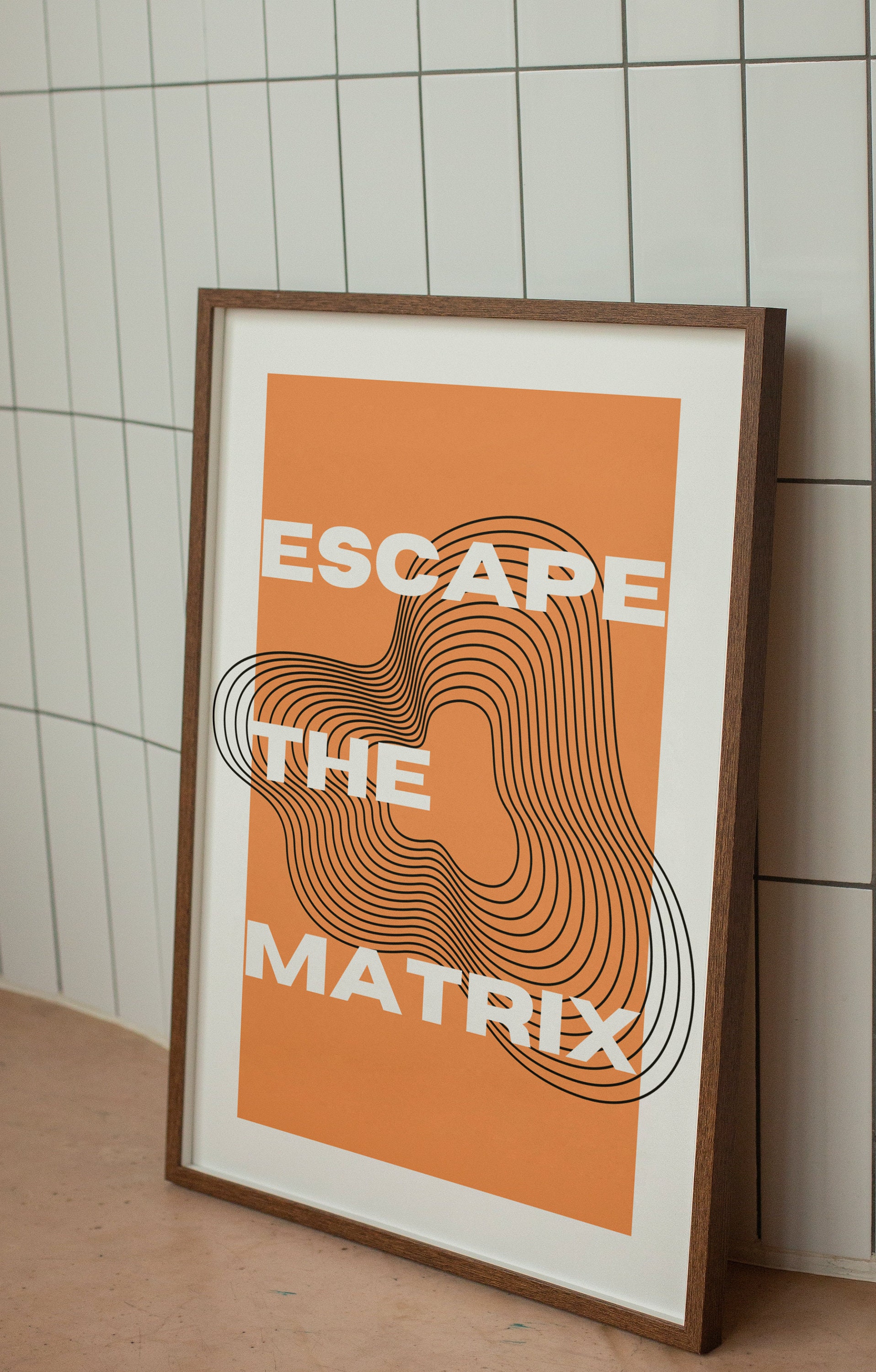 Escape the Matrix Print / Matrix Poster / Simulation Prints / Dorm ...