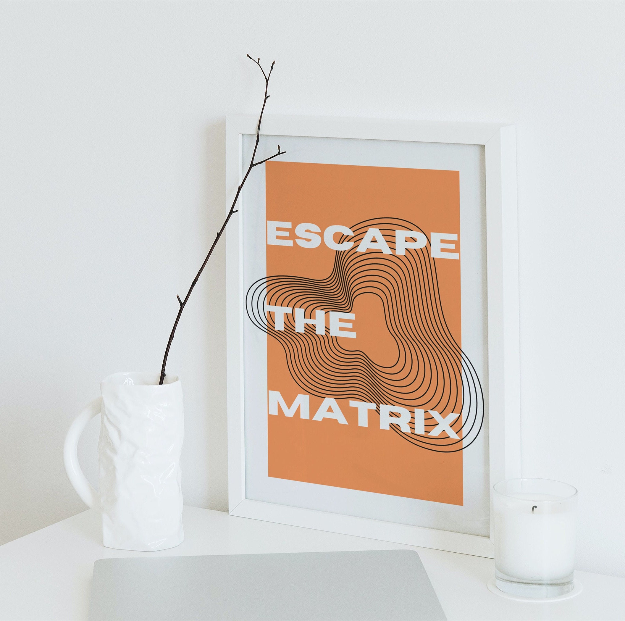 Escape the Matrix Print / Matrix Poster / Simulation Prints / Dorm ...