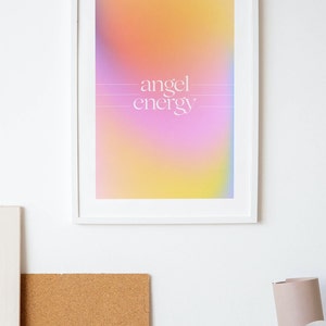 Angel Energy Print / Angel Energy Poster / Angel Energy Wall Art ...