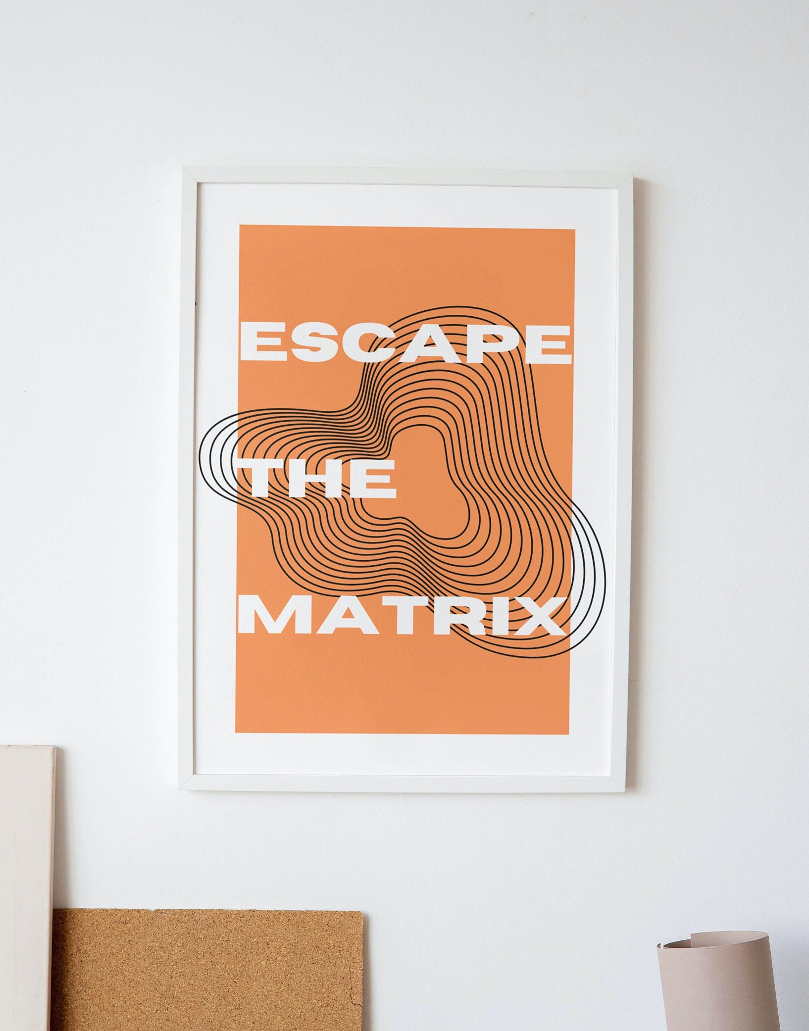 Escape the Matrix Print / Matrix Poster / Simulation Prints / Dorm ...
