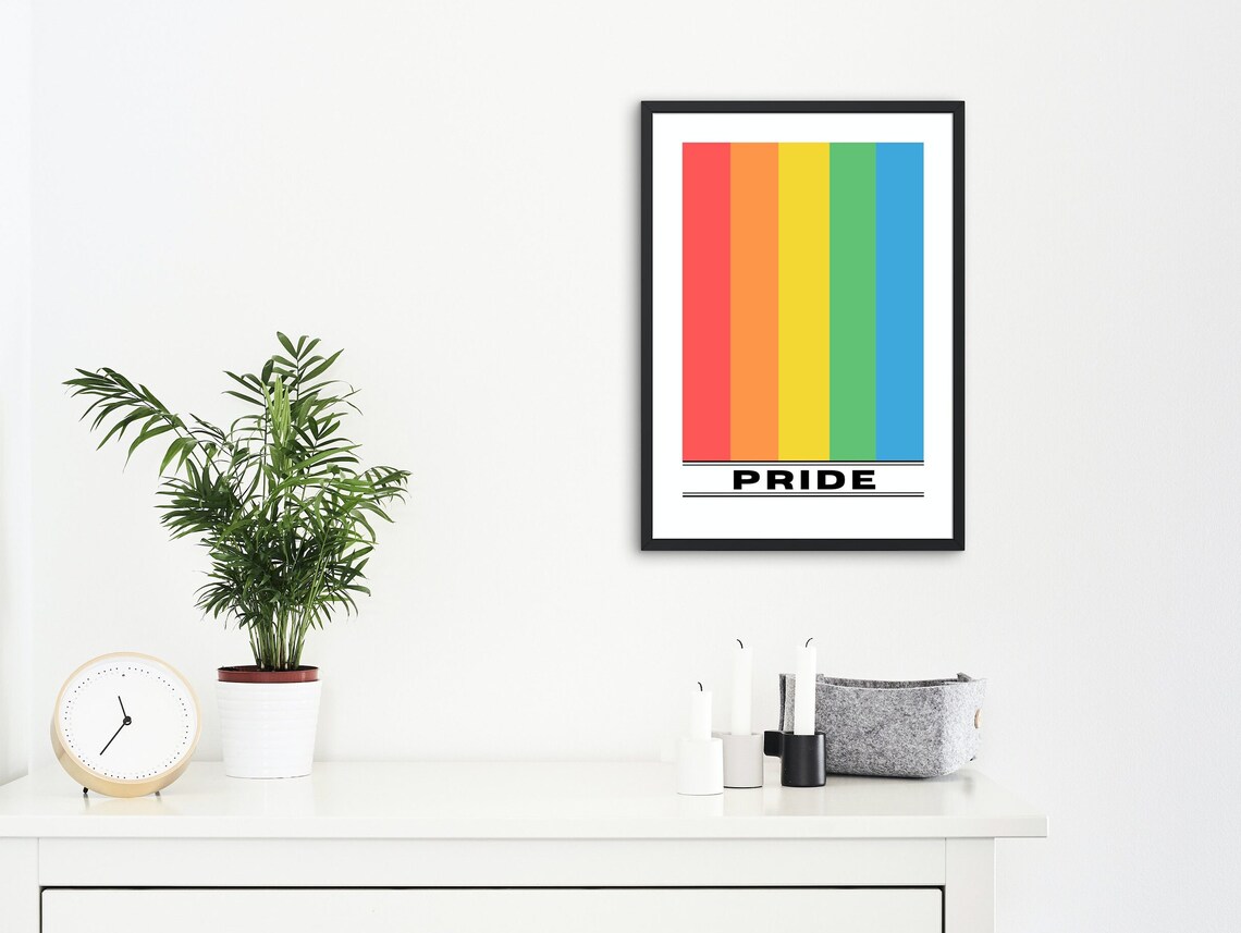 LGBTQ Pride Print / Pride Rainbow Flag Print / Gay Pride - Etsy