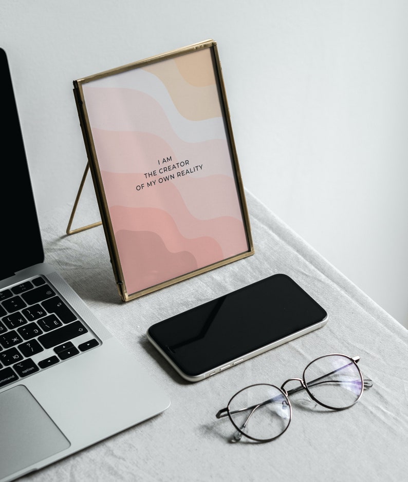 I Am the Creator of My Own Reality Print/ Affirmation Wall Art ...