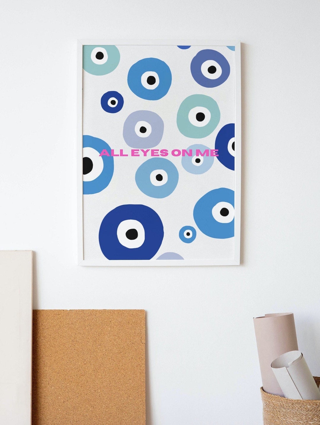 Evil Eye Wall Print / Evil Eye Printable Art / Nazar Wall Art - Etsy