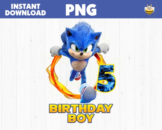 Sonic Birthday Boy Age Png Image Digital Download YOU, 50% OFF