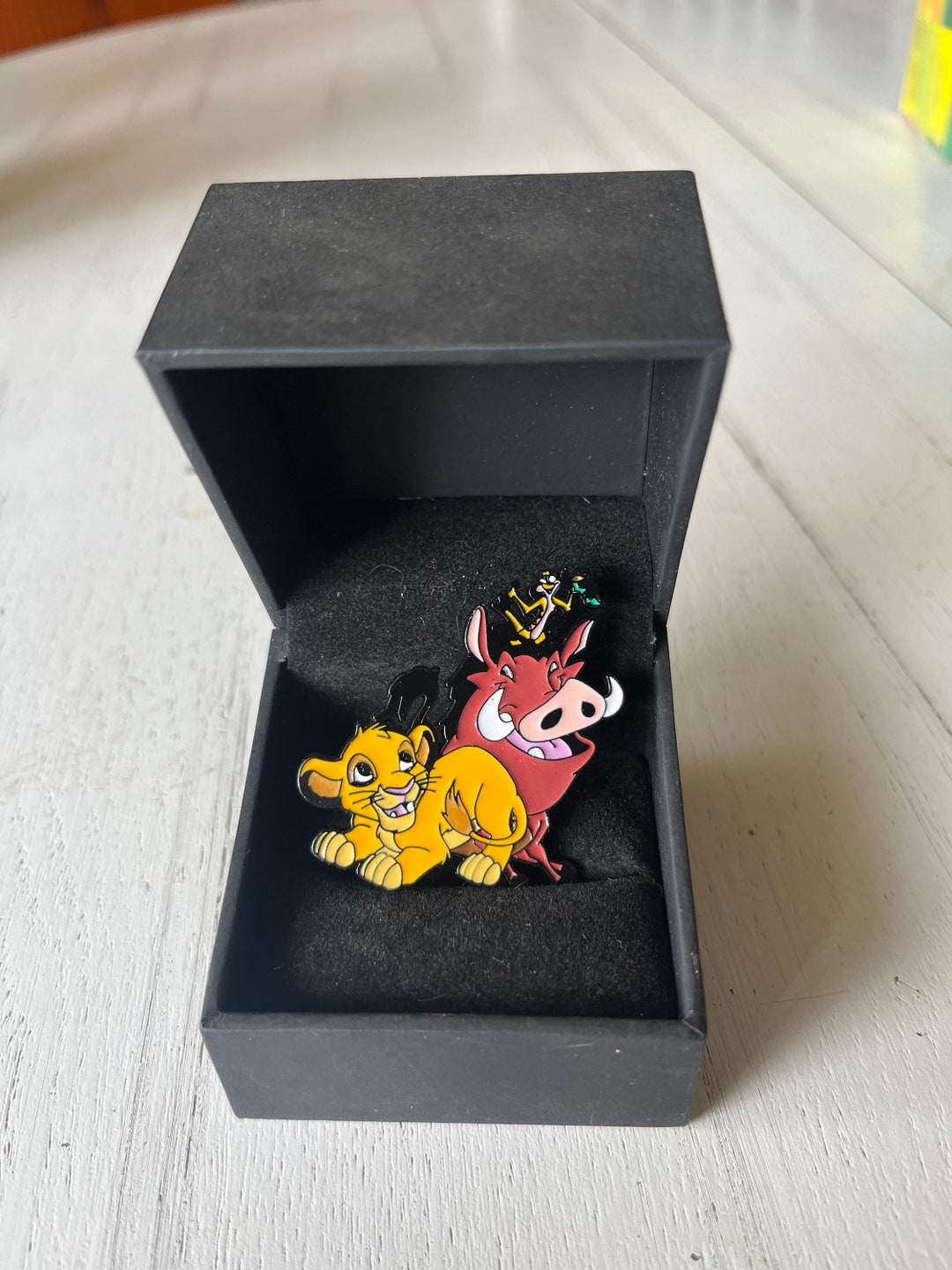 Disney the Lion King Timon and Pumba Large Enamel Pin - Etsy