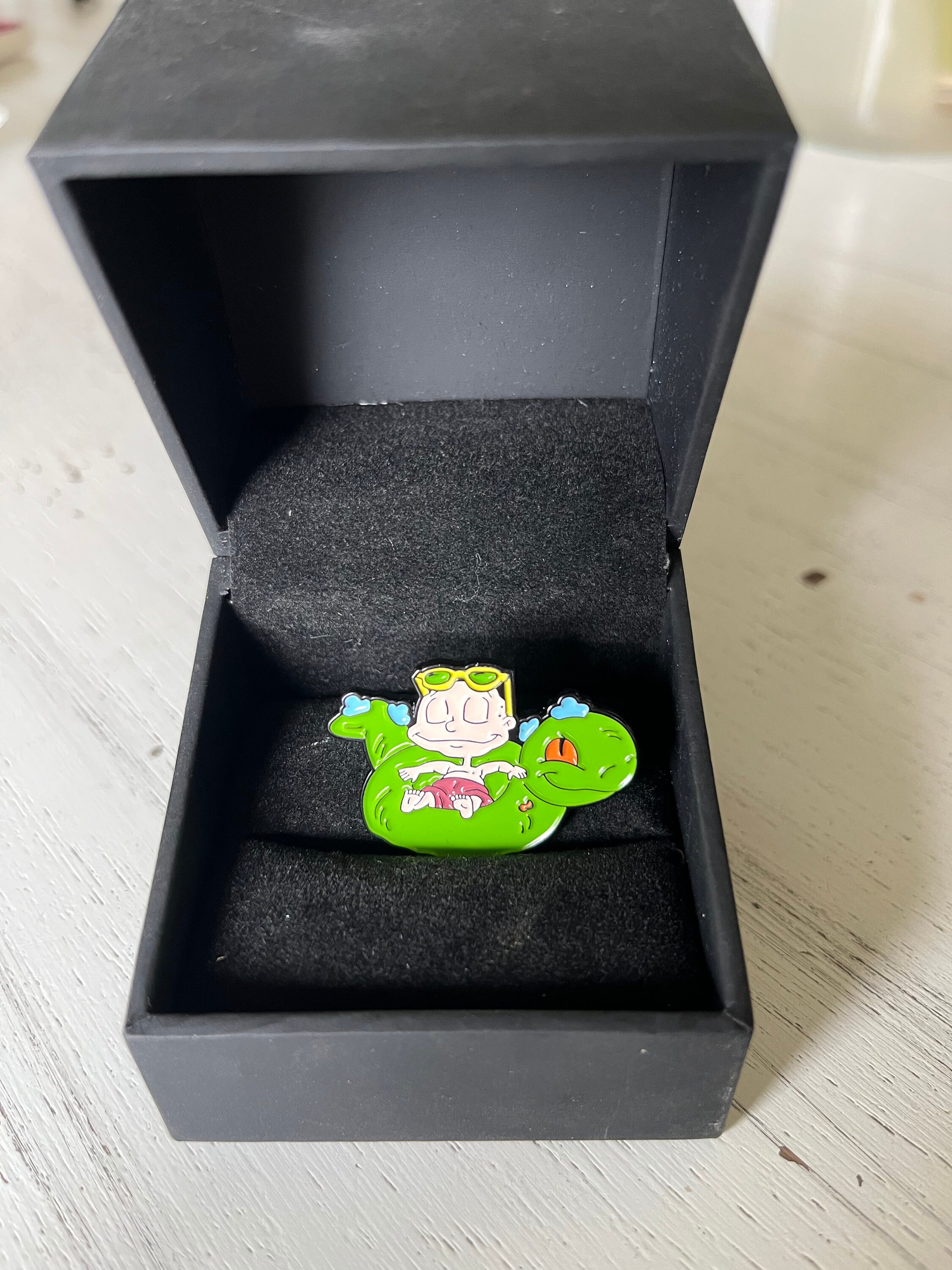 Nostalgic Nickelodeon Rugrats Tommy and Reptar Enamel Pin - Etsy