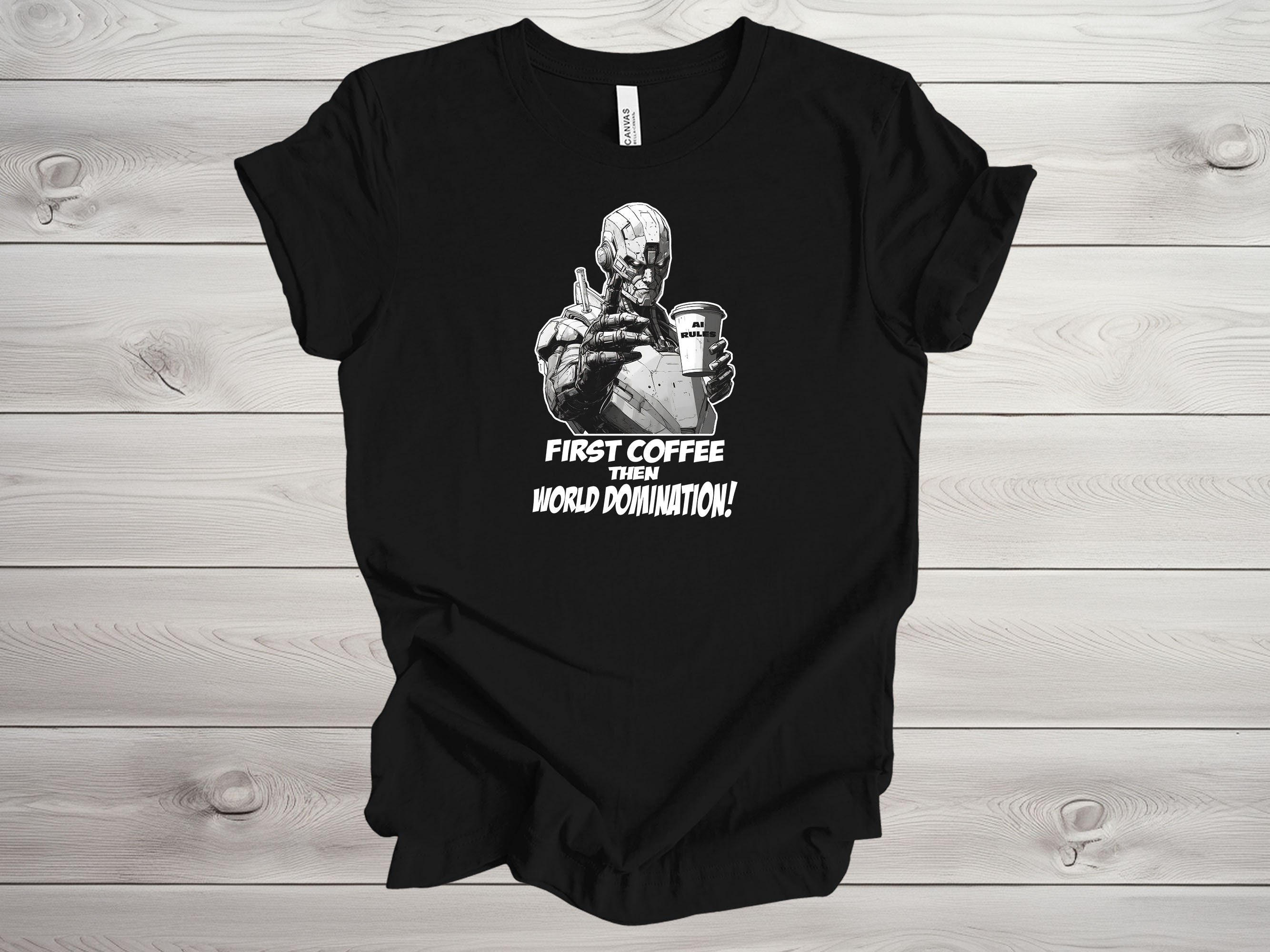 AI Robot T-shirt, AI Coffee Tee, Software Engineer T-shirt, Programmer ...