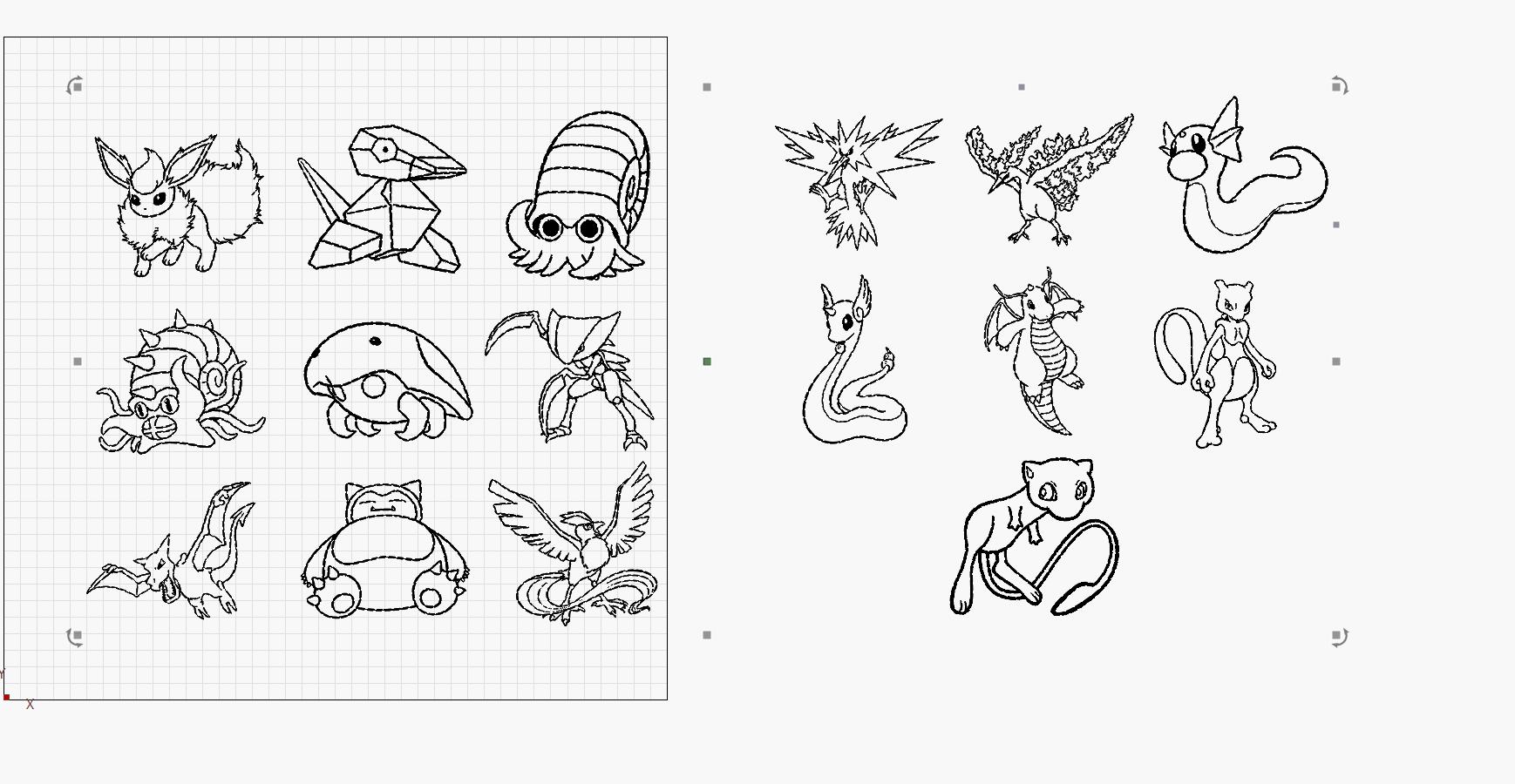 Pokemon Generation 1 Complete SVG Files LASER READY - Etsy