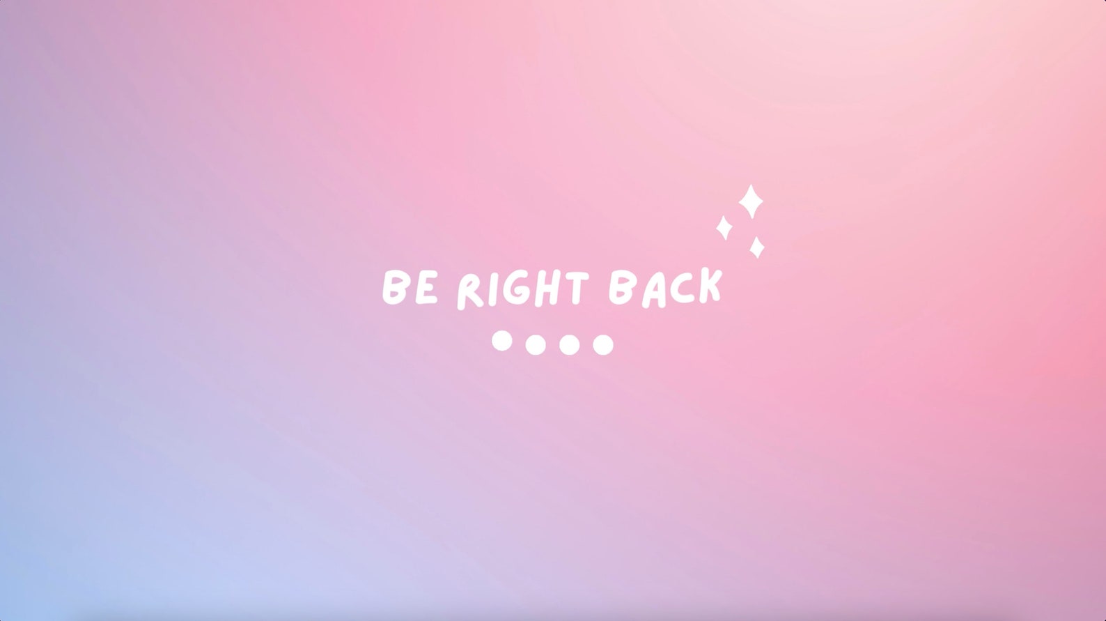 Animated Cute, Pink Stream Overlay Package starting Soon, Be Right Back ...