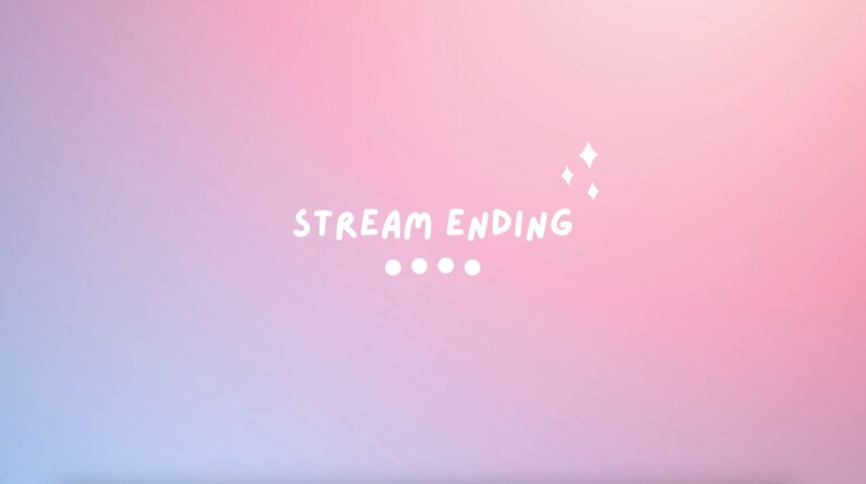 Animated Cute, Pink Stream Overlay Package starting Soon, Be Right Back ...