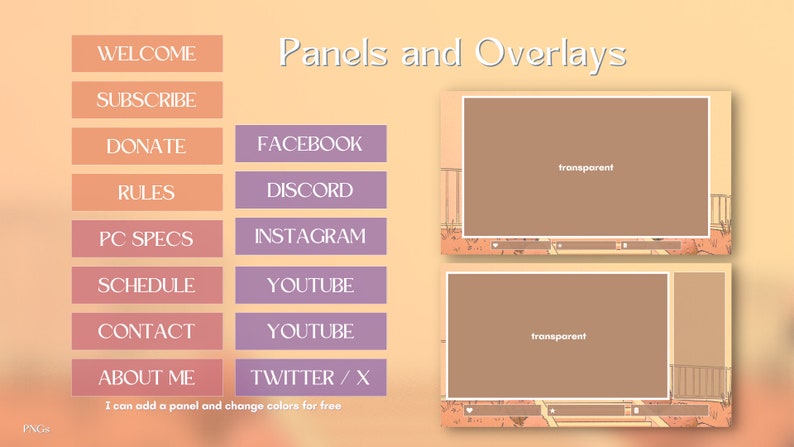 Snowy Winter Overlay Stream Package, Twitch Panels | Animated Cozy ...