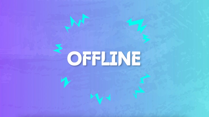 Animated Blue POP Stream Overlay Package (starting Soon, Be Right Back ...