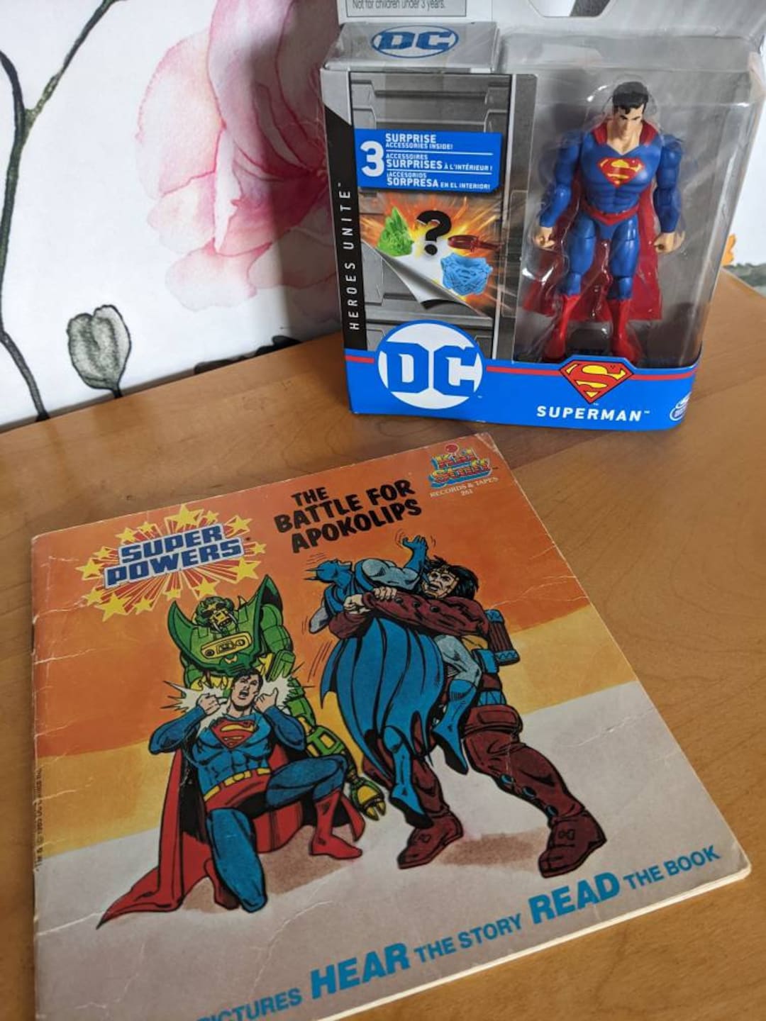Super Powers the Battle of Acropolis Book & Superman Figure 4 Vintage ...