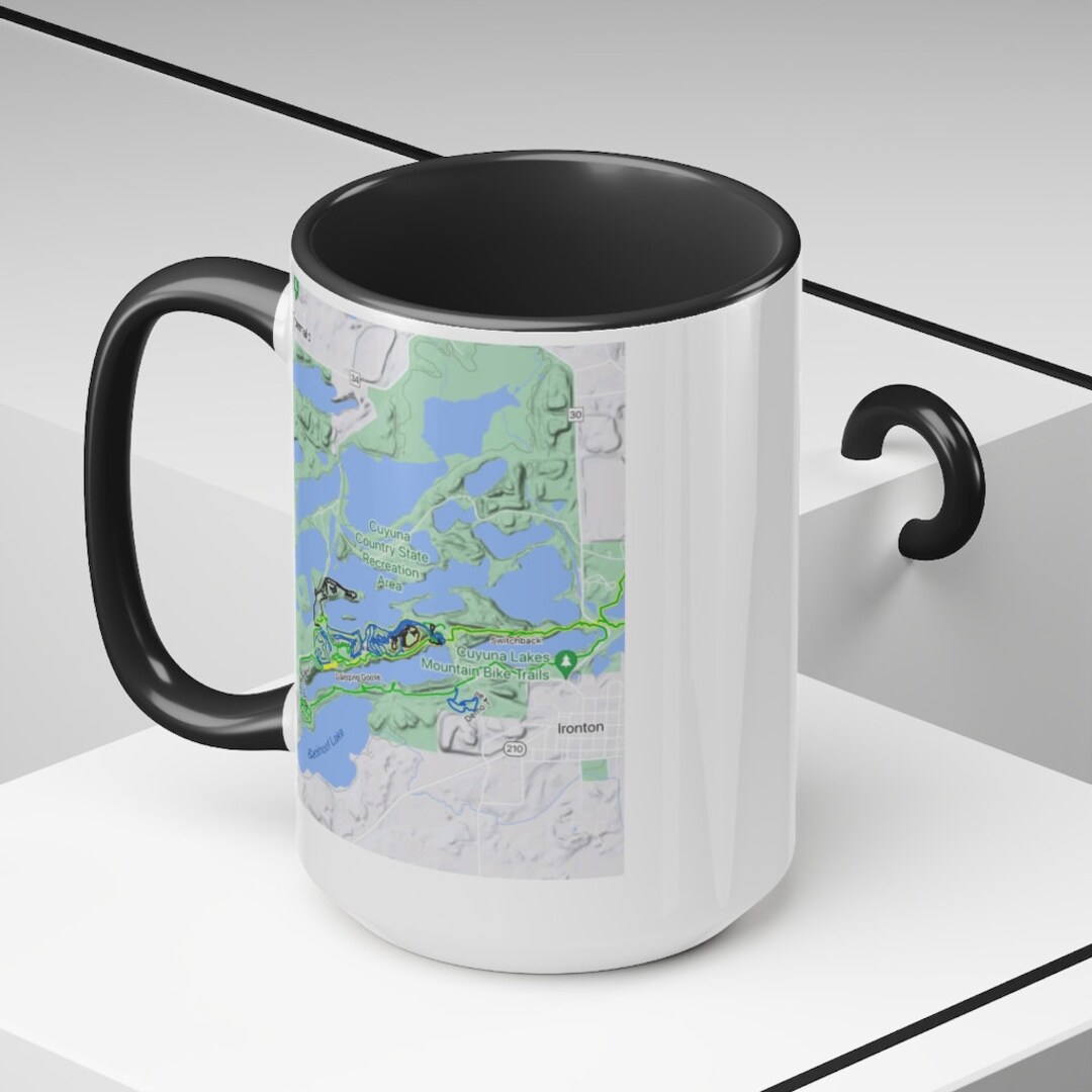 Cuyuna Mountain Bike Trail Map Cuyuna Minnesota MTB Coffee - Etsy