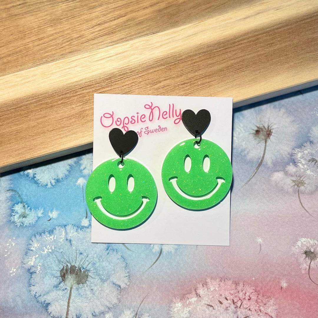 Smiley Earrings, Smile, Emoji, Happy, Face, Smiley Faces, Hippie ...