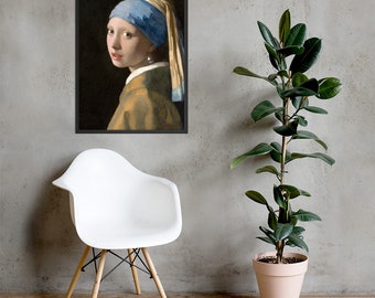 Johannes Vermeers Girl With a Pearl Earring ca. 1665 Famous Painting ...