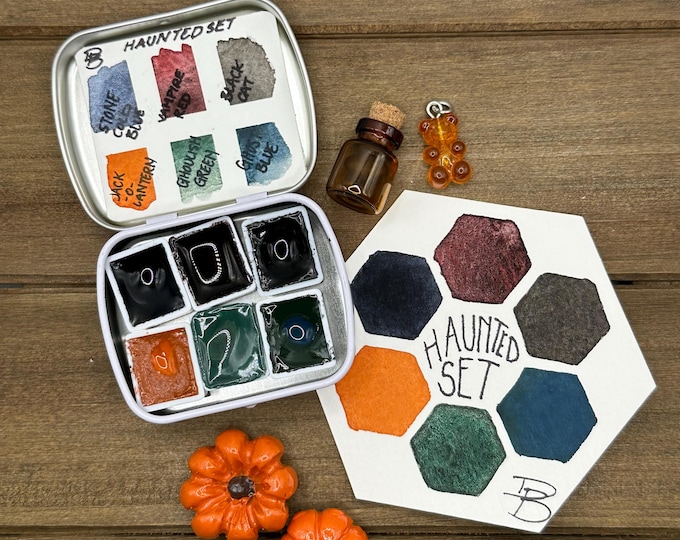 Smoke and Shadows /6 Set/handmade Watercolor/artist Grade/ Smoky Pink ...