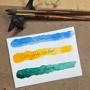 Phthalo Green - Handmade Watercolor - Natural Honey Paint, Artist Grade ...