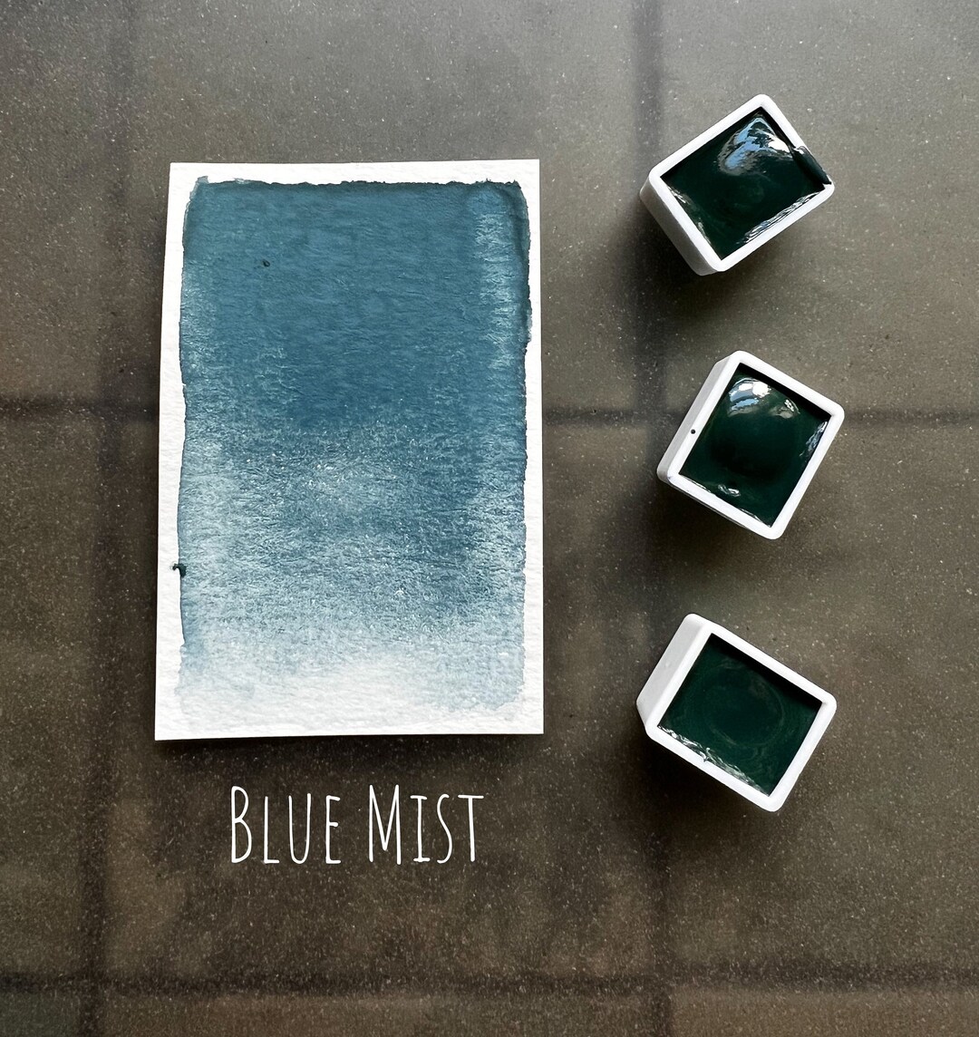 Blue Mist - Handmade Watercolor - Natural Honey Paint, Artist Grade ...