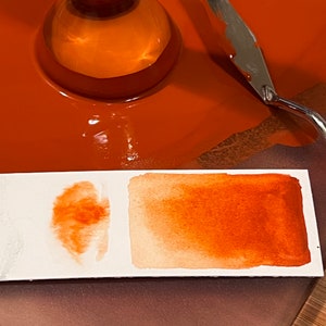 Ercolano Red - Handmade Watercolor - Natural Honey Paint, Artist Grade ...