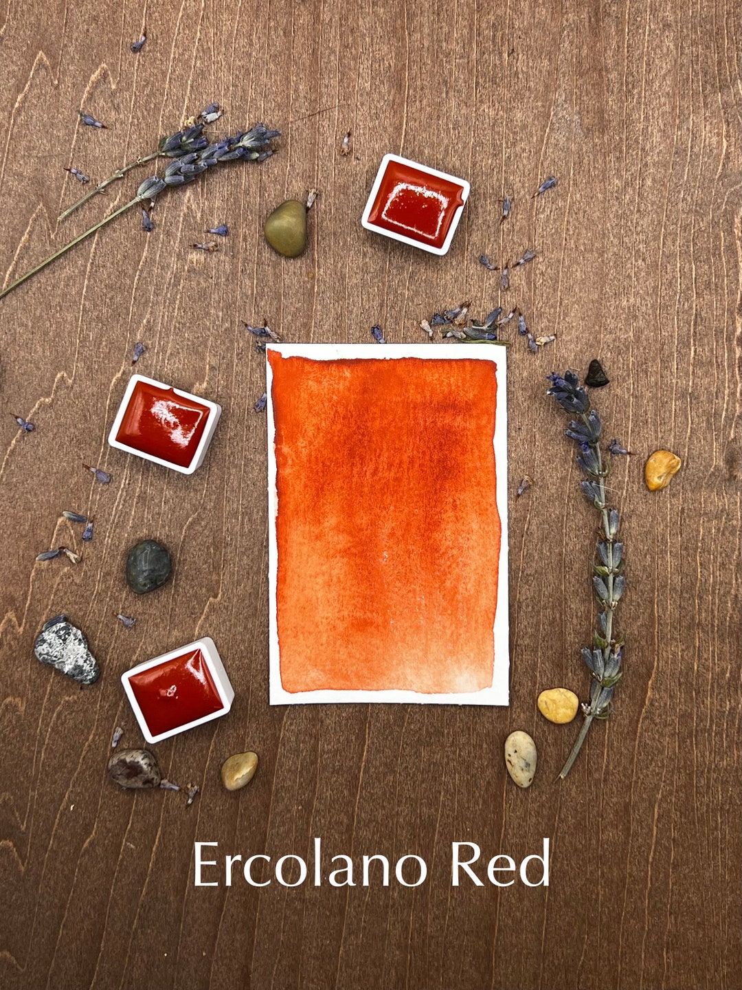 Ercolano Red - Handmade Watercolor - Natural Honey Paint, Artist Grade ...