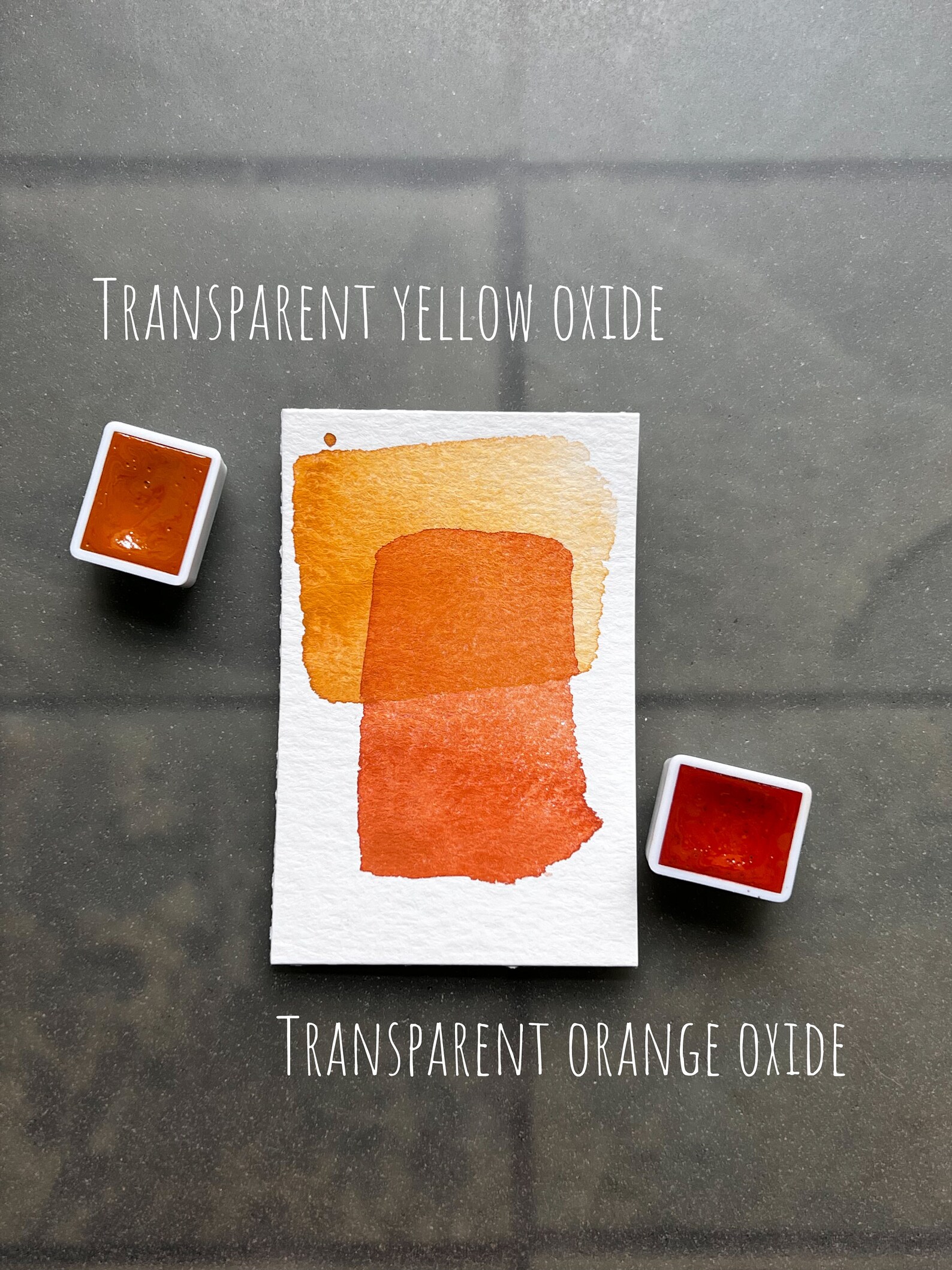 Transparent Orange Iron Oxide Handmade Watercolor Paint: Artist Grade ...