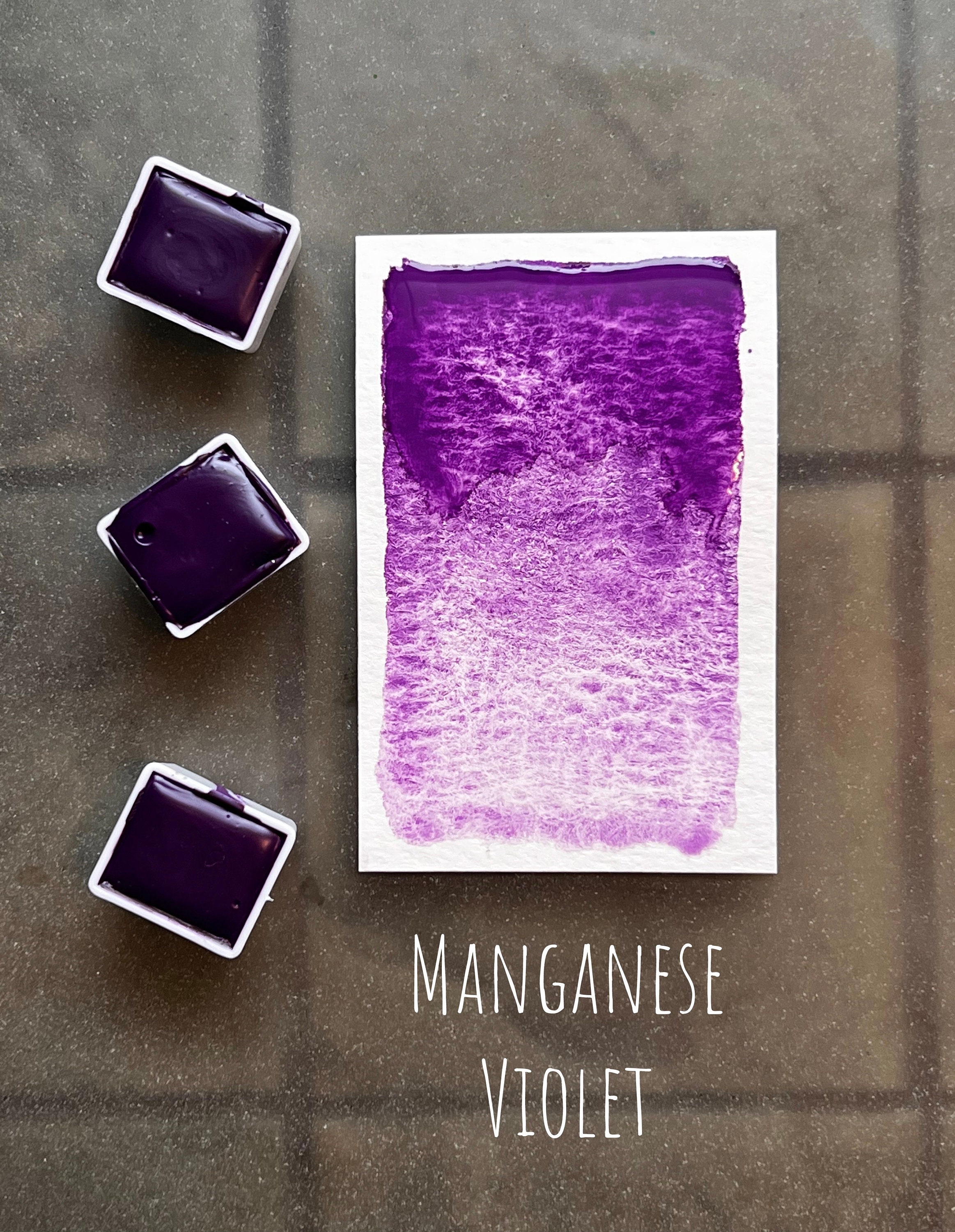 Manganese Violet Handmade Granulating Watercolor Artist - Etsy