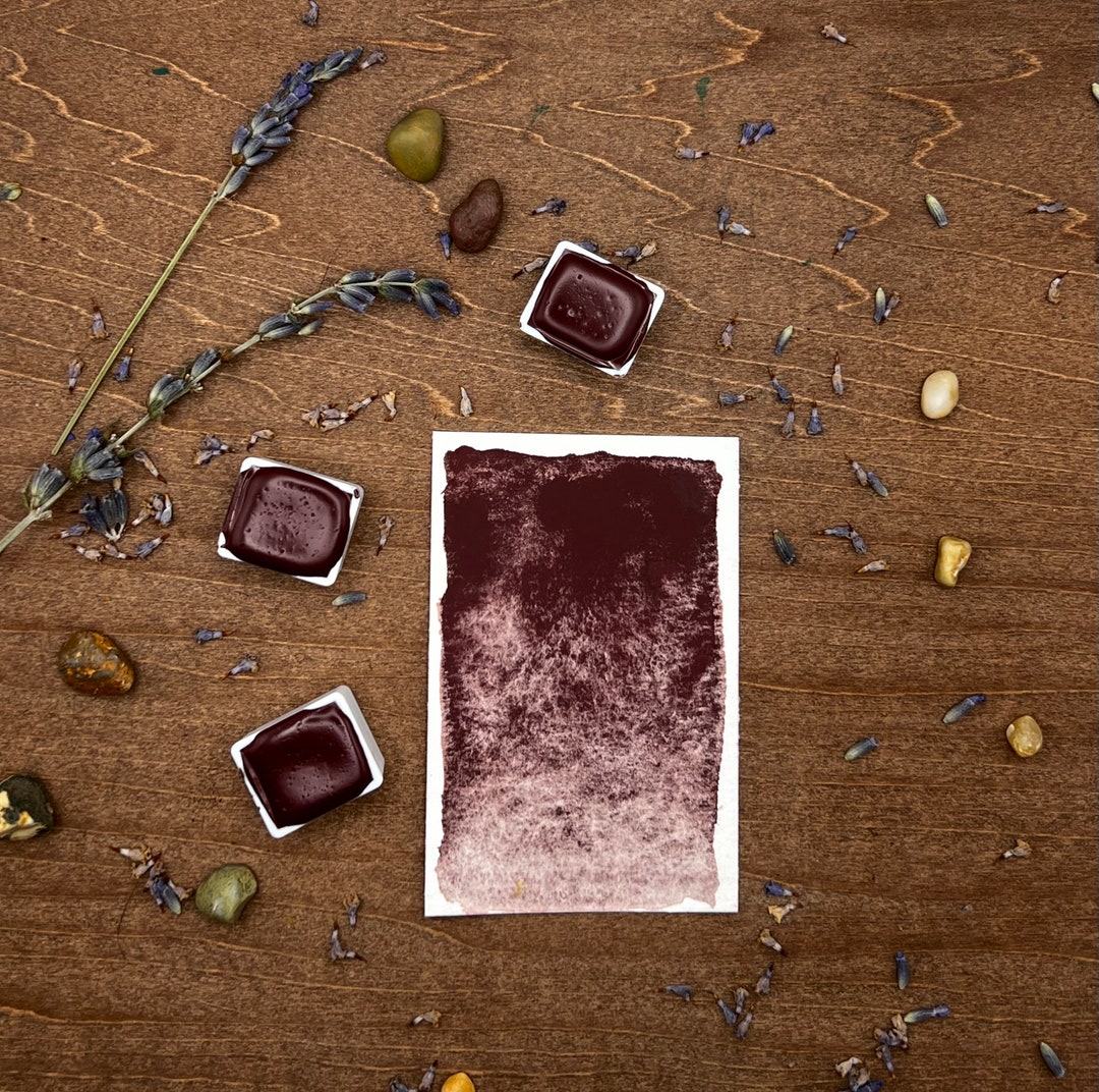 Mars Crimson - Handmade Watercolor - Natural Honey Paint, Artist Grade ...
