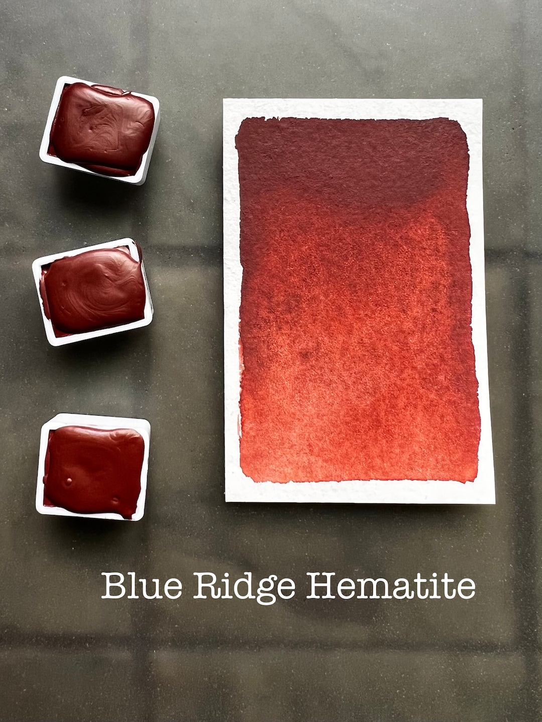 Blue Ridge Hematite - Handmade Watercolor - Natural Honey Paint, Artist ...