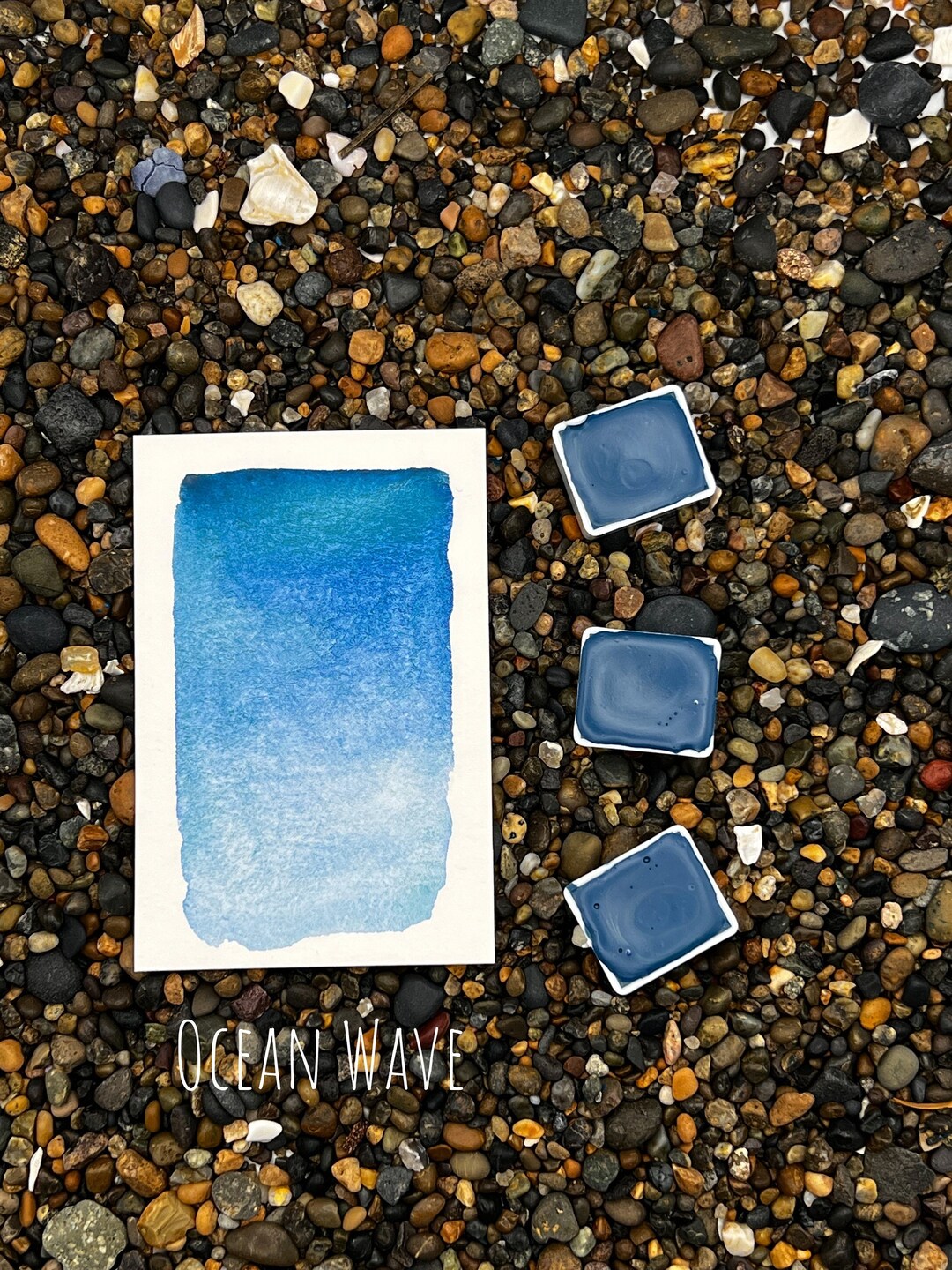 Ocean Wave - Handmade Watercolor - Artist Grade Honey Watercolors ...