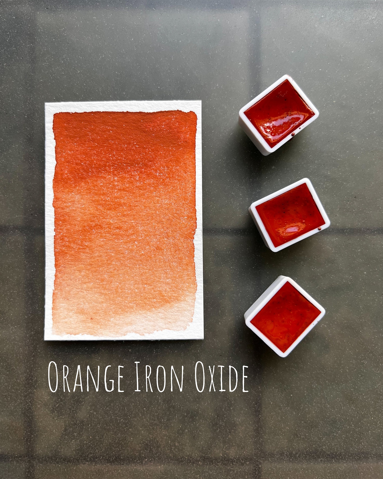 Transparent Orange Iron Oxide Handmade Watercolor Paint: Artist Grade ...