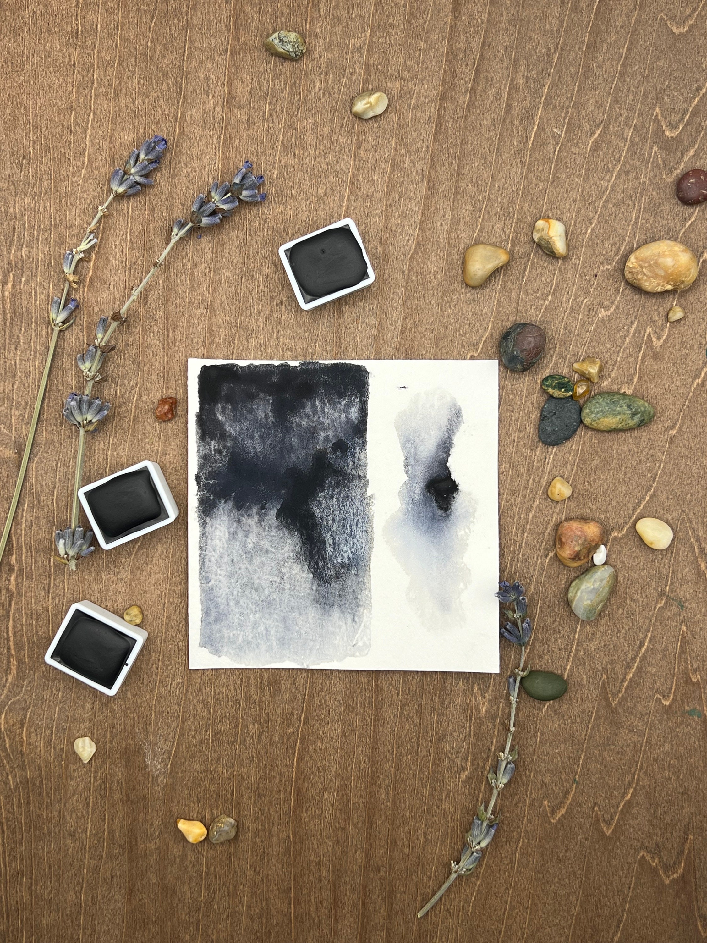Smoke and Shadows /6 Set/handmade Watercolor/artist Grade/ Smoky Pink ...