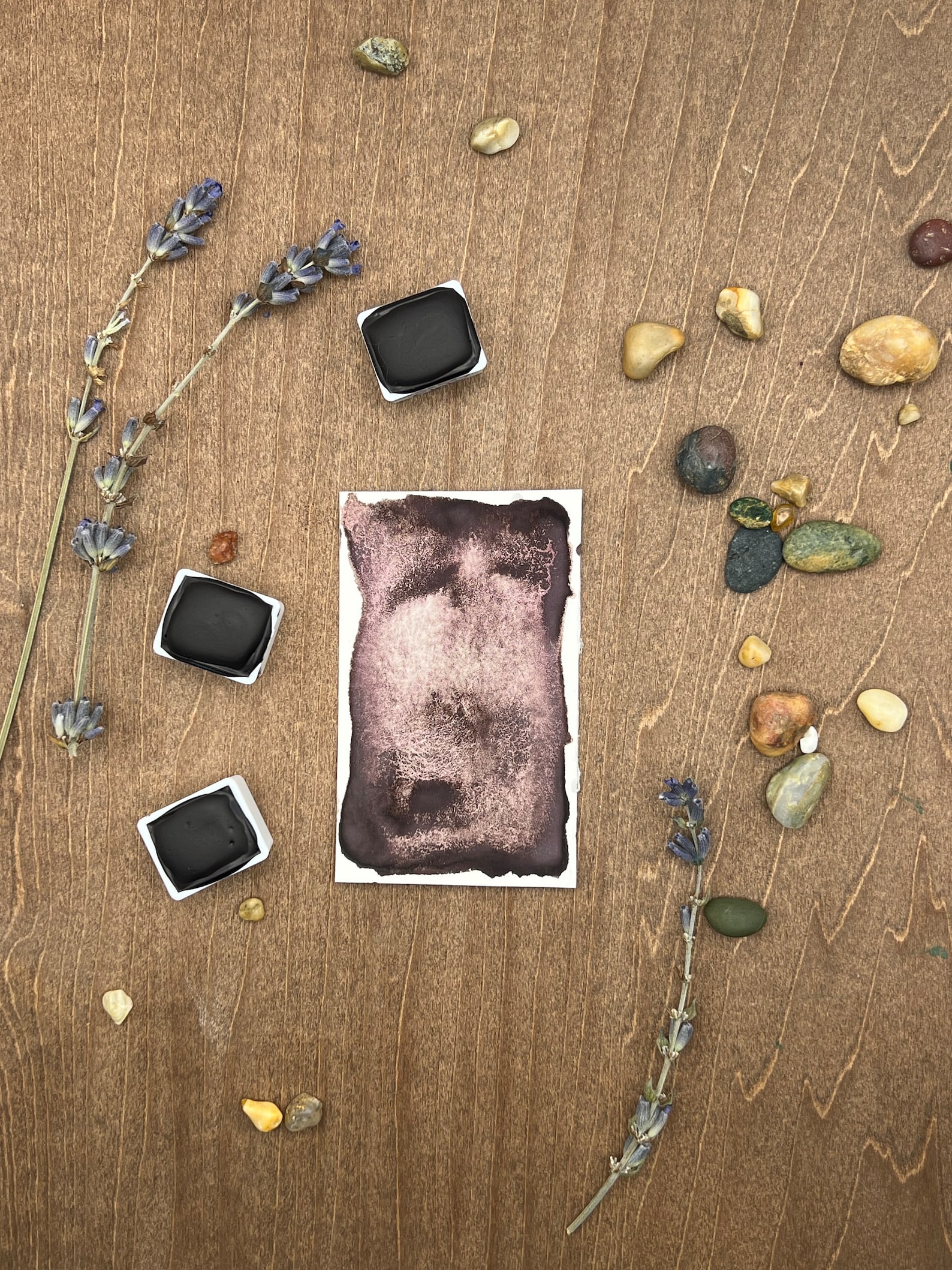 Smoke and Shadows /6 Set/handmade Watercolor/artist Grade/ Smoky Pink ...