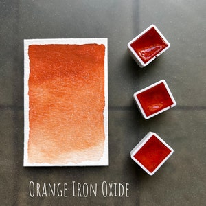 Fall Colors- 6 SET- Handmade Watercolor- Artist Grade - Yell. Iron ...